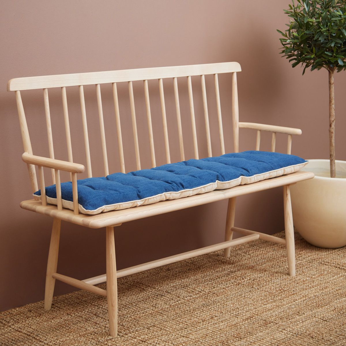 Denim Bench Pad | Meadows & Byrne