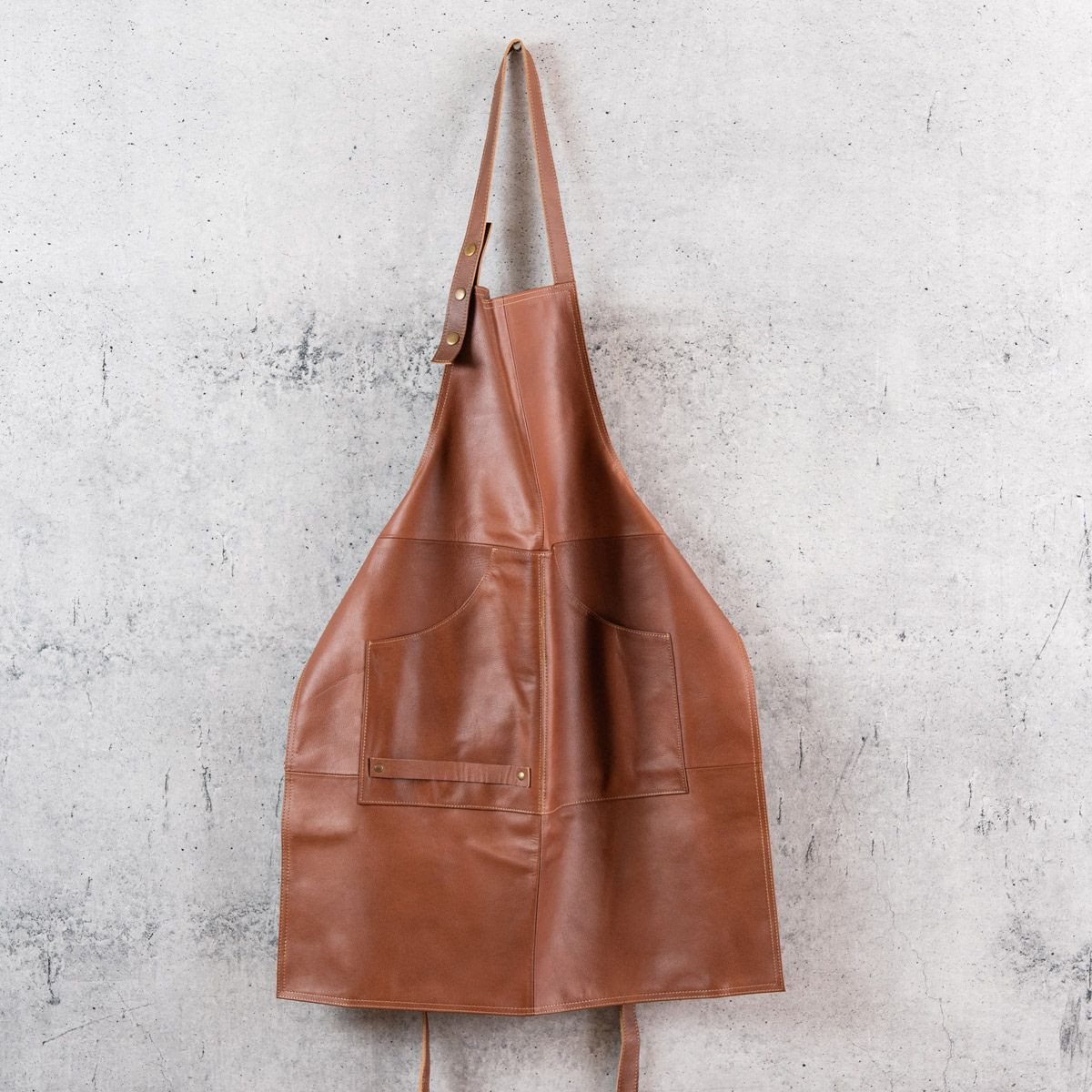 Tan Leather Apron | Meadows & Byrne