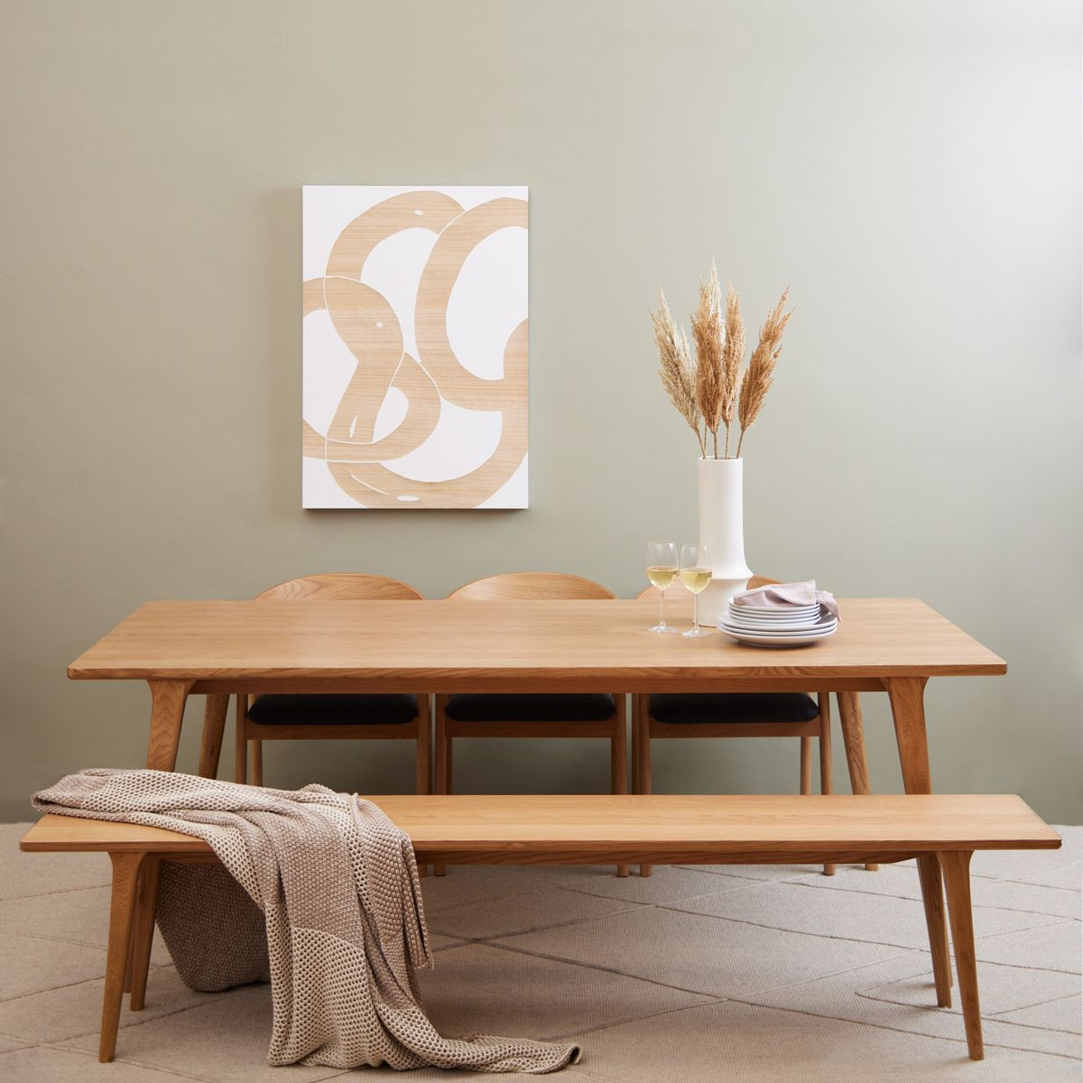 Neece Oak Dining Table | Meadows & Byrne