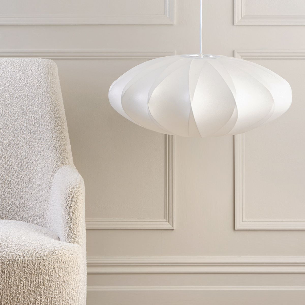 Maya Saucer Silk Pendant | Meadows & Byrne