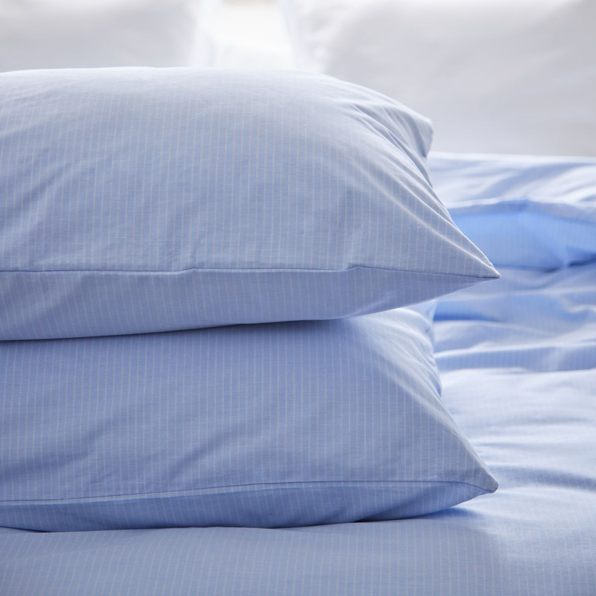 Nivek Yarn Dyed Stripe Cotton 2 pack Pillowcases | Meadows & Byrne