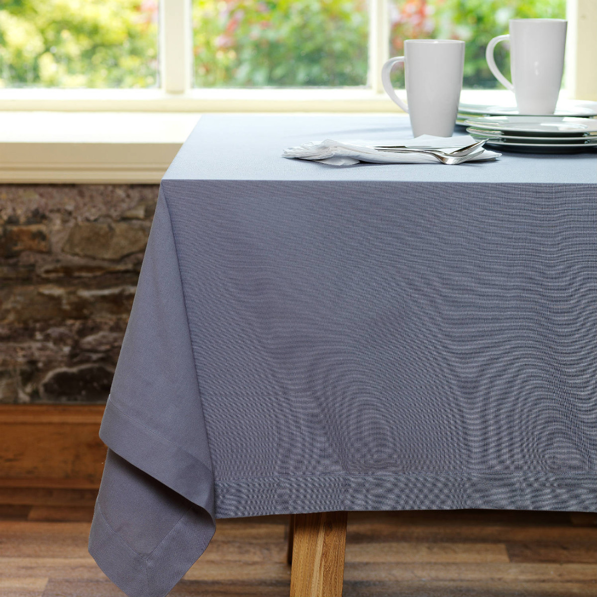 Table Cloth Grey 170X200cm | Meadows & Byrne
