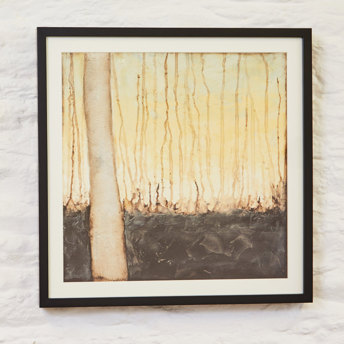 Abstract Forest Black Frame | Meadows & Byrne