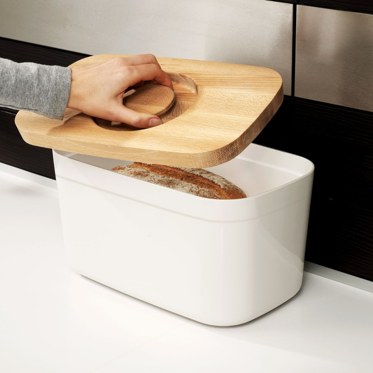 Joseph Joseph Bread Bin With Cutting Board Lid |Meadows and Byrne