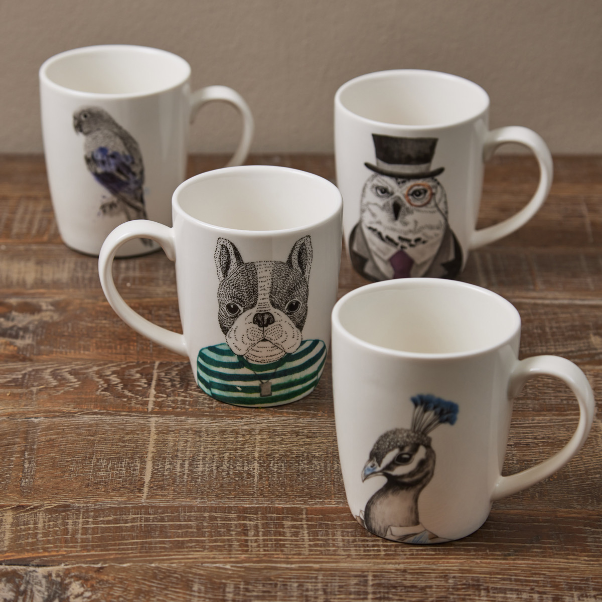 Character Mugs Set Of 4 │ Meadows & Byrne