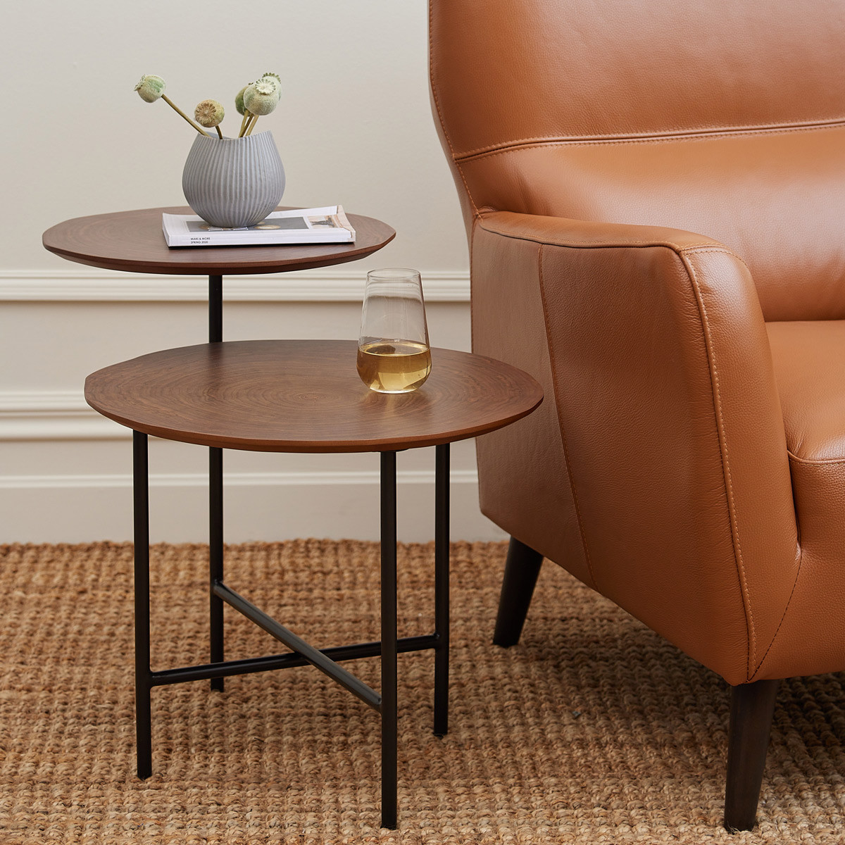 Aiken Walnut Double Height Table | Meadows & Byrne