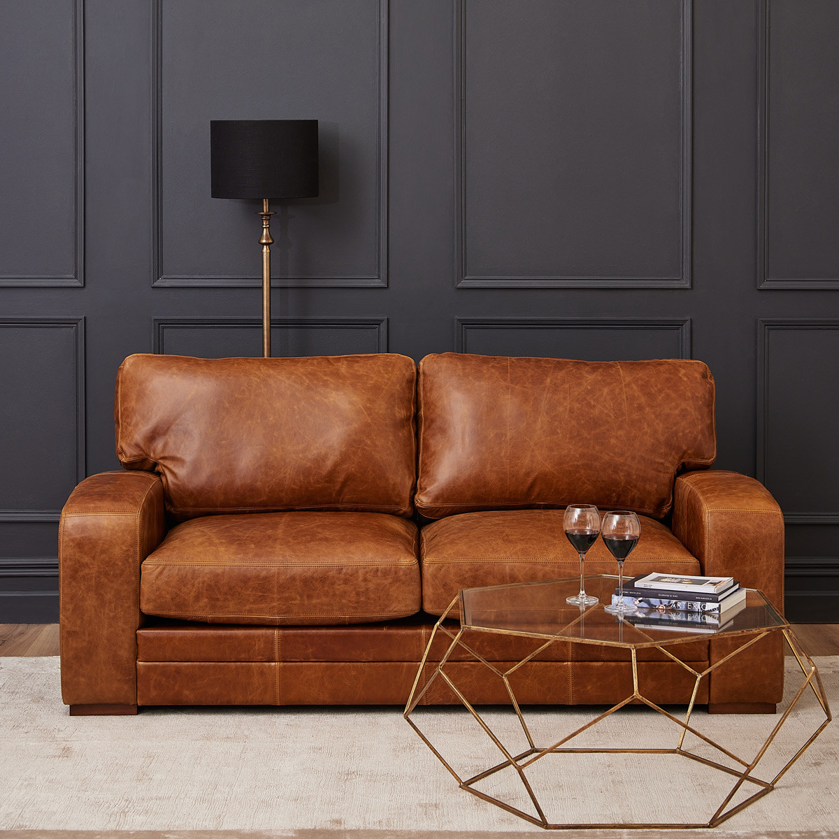 10 Foot Long Leather Sofa | Baci Living Room