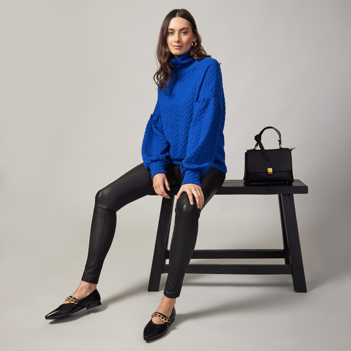 Rose High Neck Jumper | Meadows & Byrne