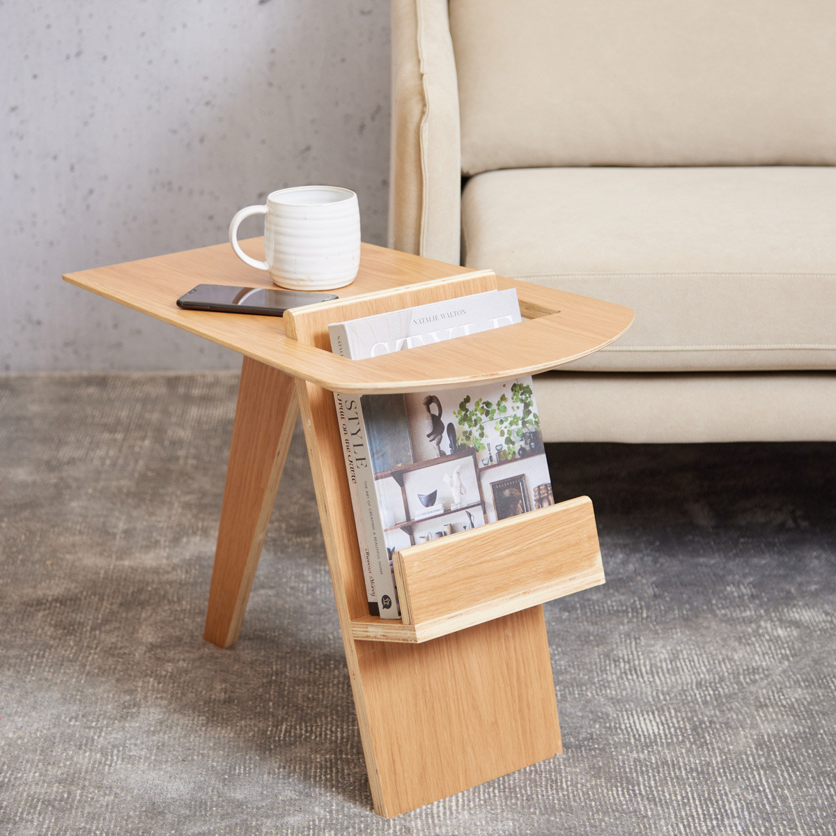 Fraser Magazine Side Table - Natural | Meadows & Byrne