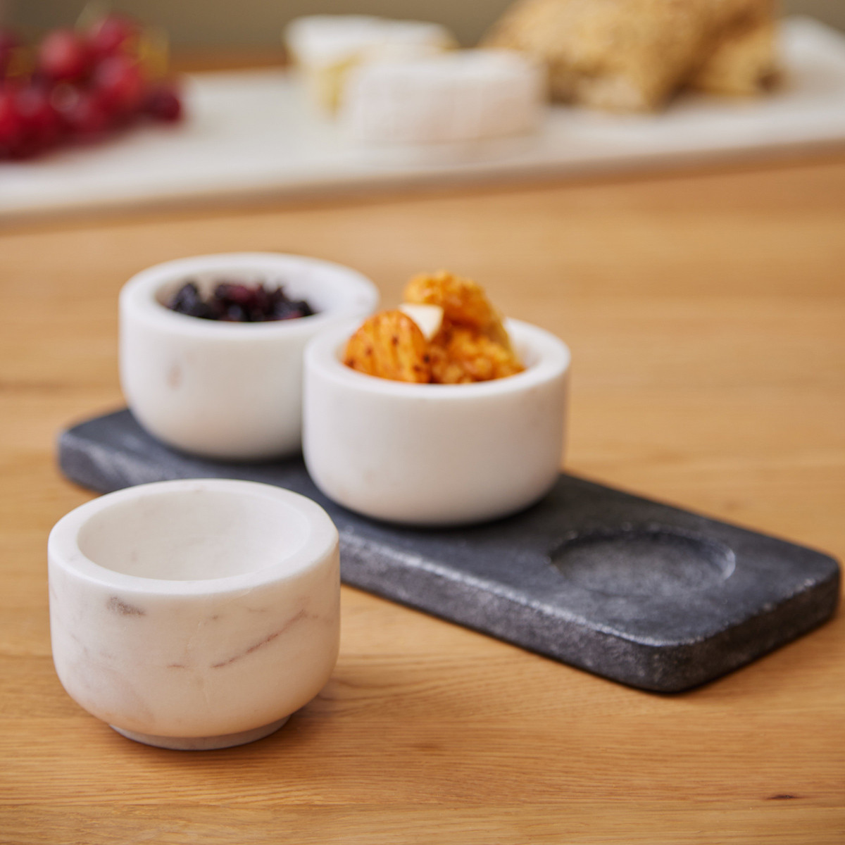 Set Of 3 Marble Dip Pots | Meadows & Byrne