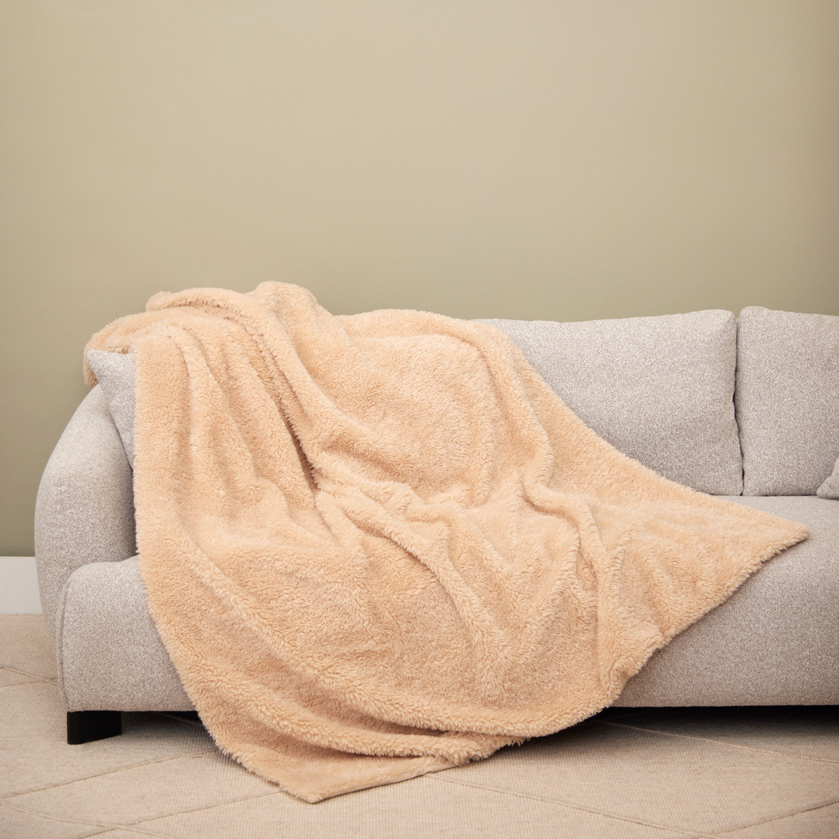 Natural Teddy Blanket | Meadows & Byrne