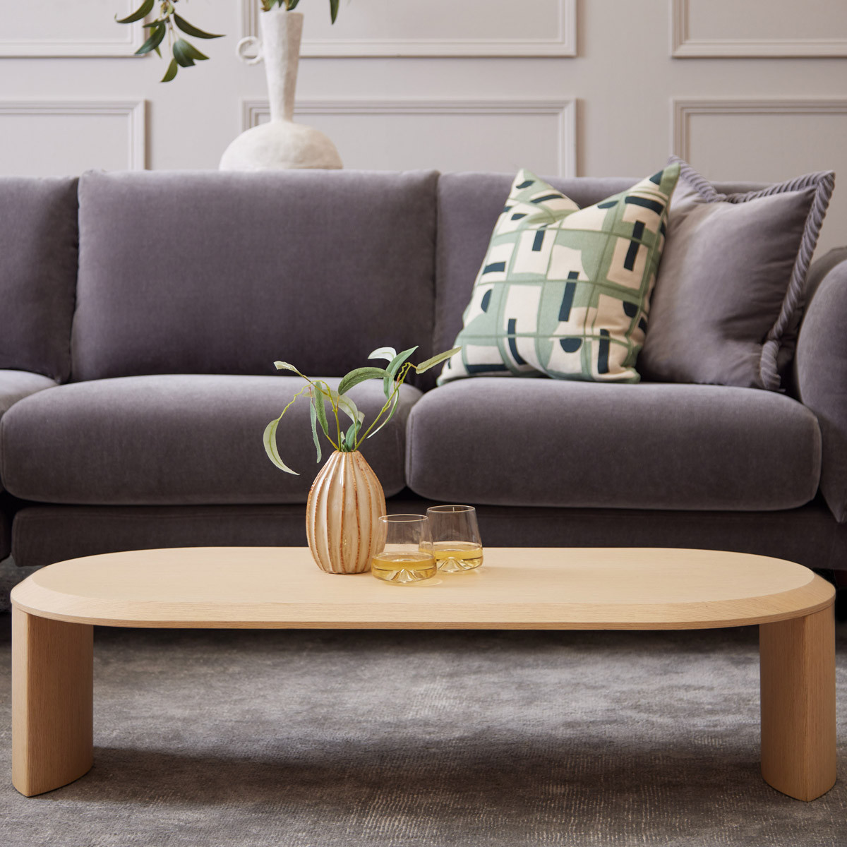 Pia Oval Oak Coffee Table | Meadows & Byrne