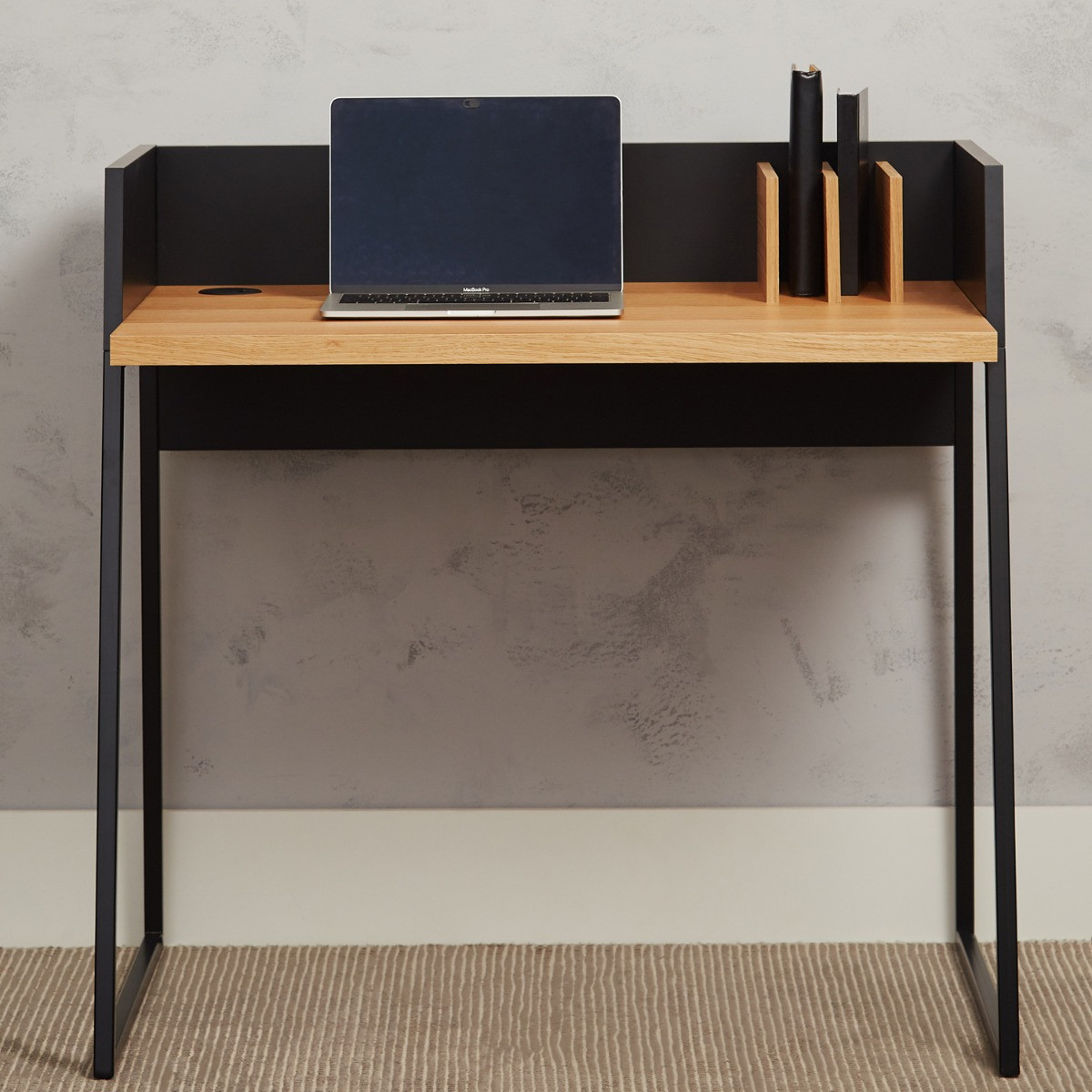 Volga Black Oak Desk