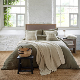 Lyra Natural Bedspread | Meadows & Byrne