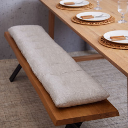 Chambray Bench Pad - Collection | Meadows & Byrne