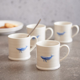 Whale Mug - Set Of 4 | Meadows & Byrne