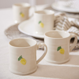 Lemons Mug - Set Of 4 | Meadows & Byrne