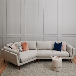 Larken Grey Speakeasy Sofa RHF | Meadows & Byrne