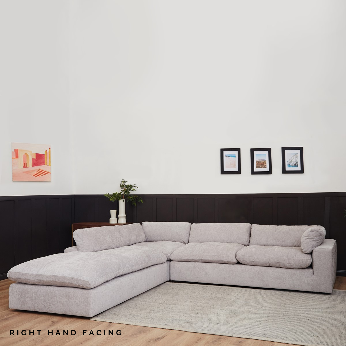 Grey Corner Sofa Living Room Ideas | Baci Living Room