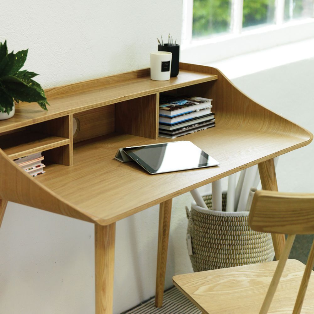 Adair Ash Veneer Desk | Meadows & Byrne