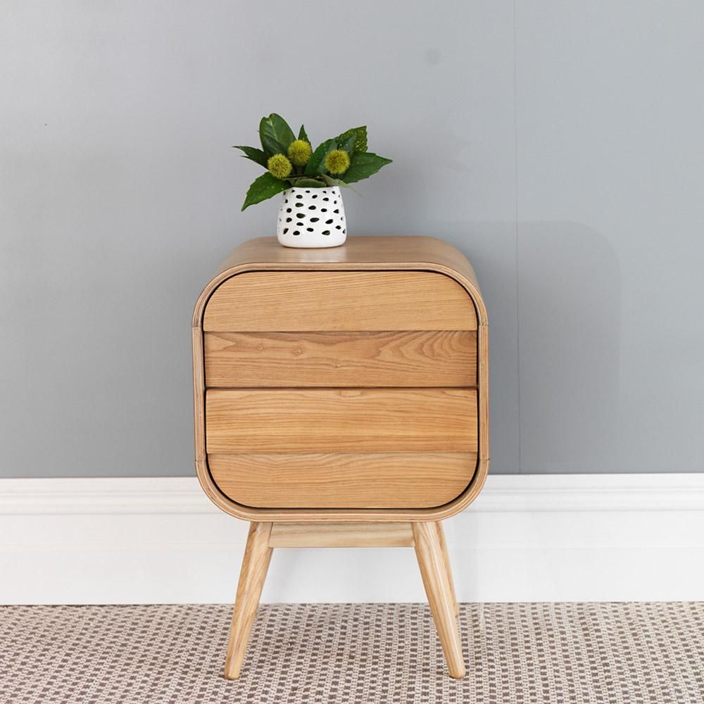 Side Table Bedside Locker With Drawers | Meadows & Byrne