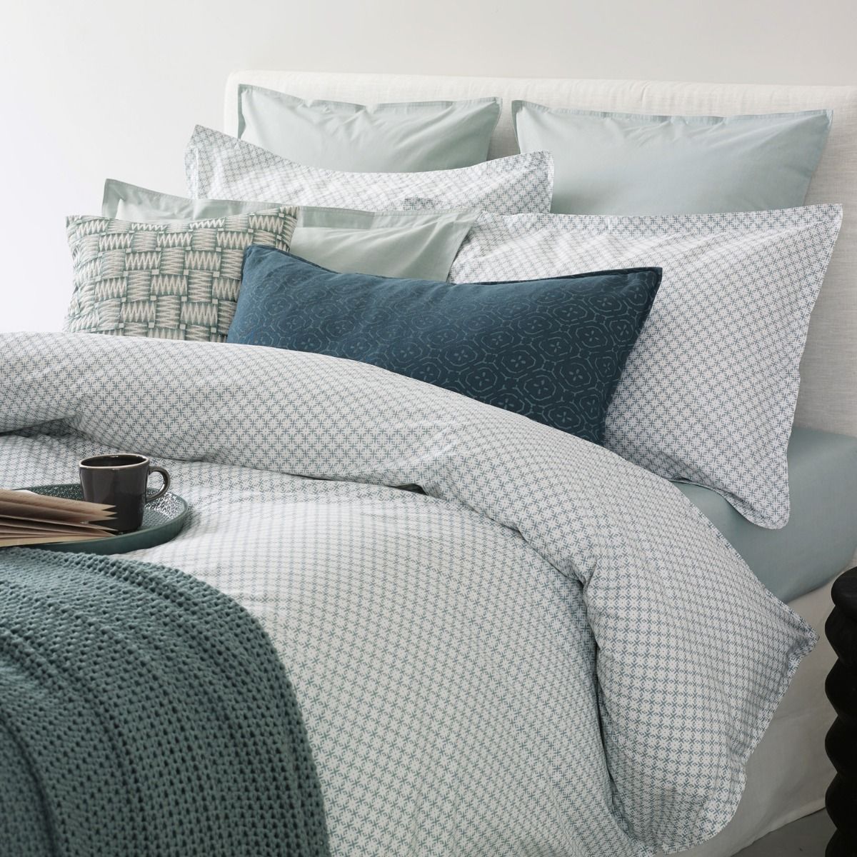 Murmur Sora Eucalyptus Bed Linen | Meadows & Byrne